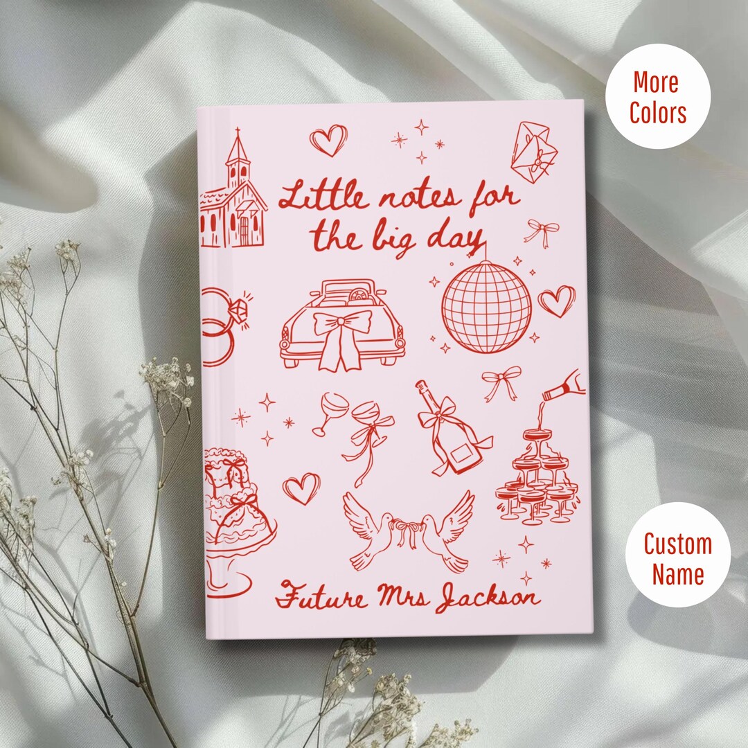 Personalized Letters for the Bride Book: Wedding Day Notes Keepsake - Etsy