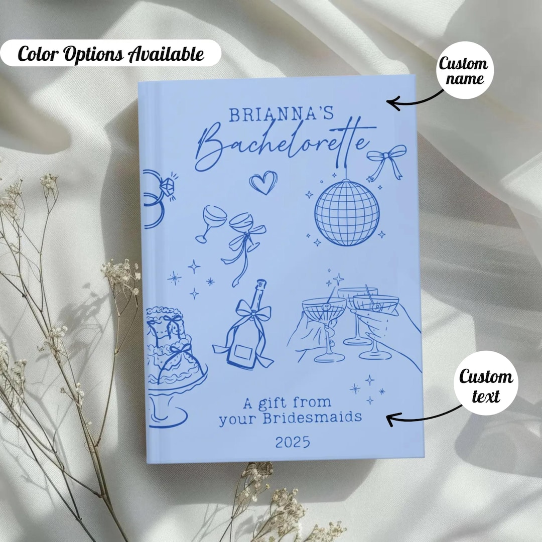 Personalized Bachelorette Party Guest Book: Bridal Shower Keepsake ...