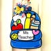 Backpack Personalized Teacher Sign - Etsy
