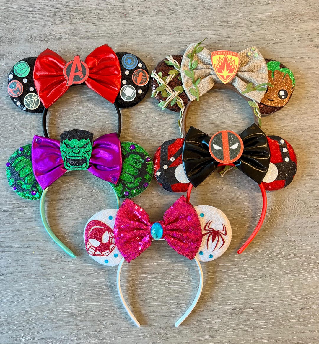 Super Hero Ears, Avengers Ears, Gwen Ghost Spider Ears, Guardian Ears ...