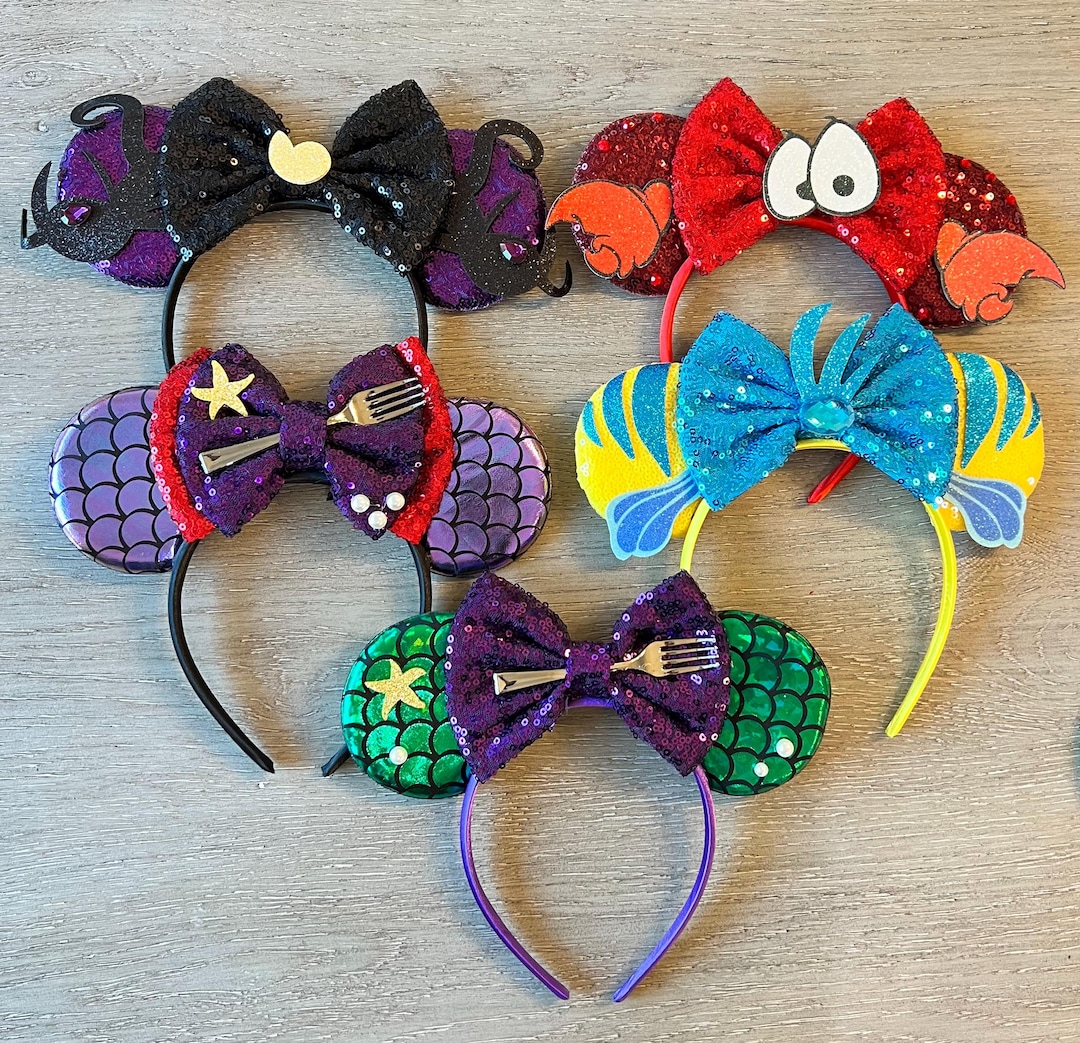 Mermaid Ears, Flounder Ears, Sebastian Ears, Sea Witch Ears - Etsy