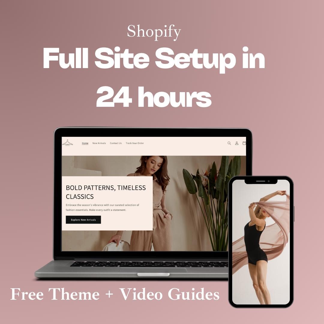 Shopify Store Setup Package, Custom Website Design, Ecommerce Theme ...