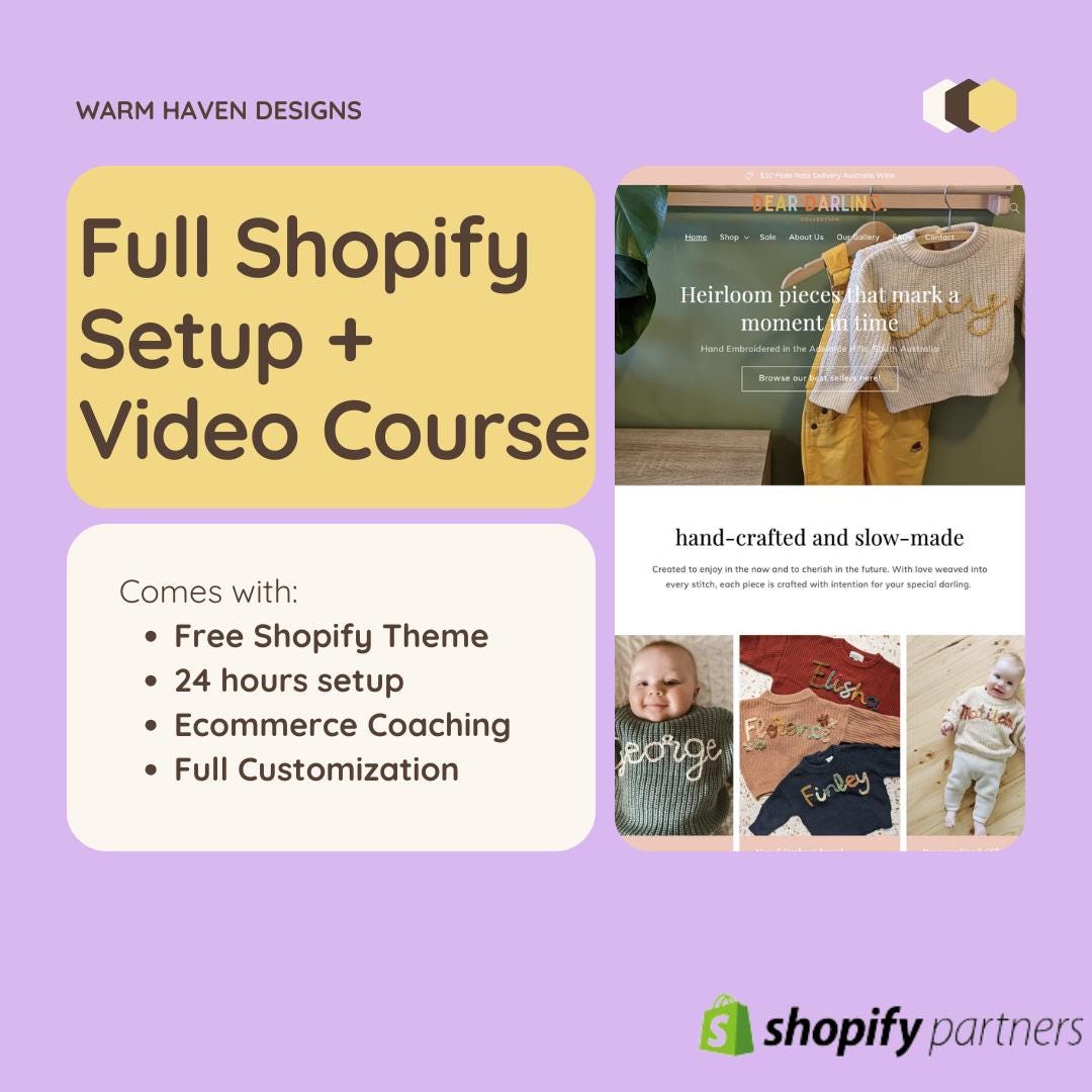 Shopify Beginners FULL SETUP + Video Course + Website Themes + Winning ...