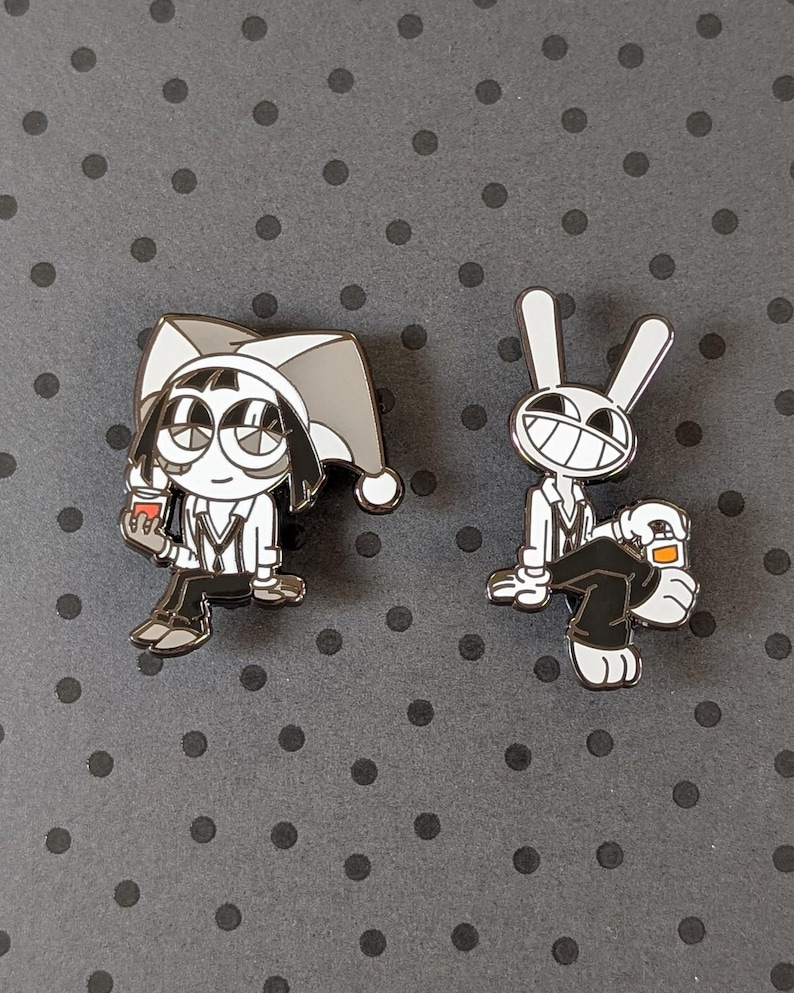 The Amazing Digital Circus Jax & Pomni Bar Adventure Pins - Etsy