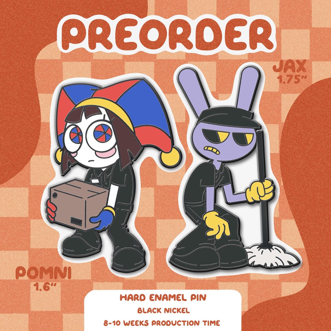 TADC - PREORDER - Spudsy's Jax & Pomni Pins - Etsy