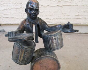 Metal Drummer Sculpture - Etsy
