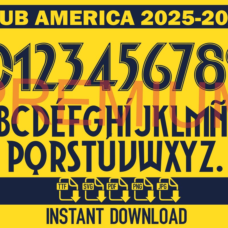 Font club america - Etsy México