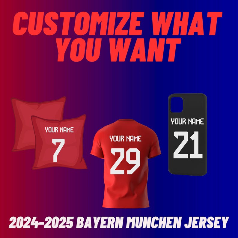 Bayern Munich Font 2024-2025 – Digital Download for Shirts, Names ...
