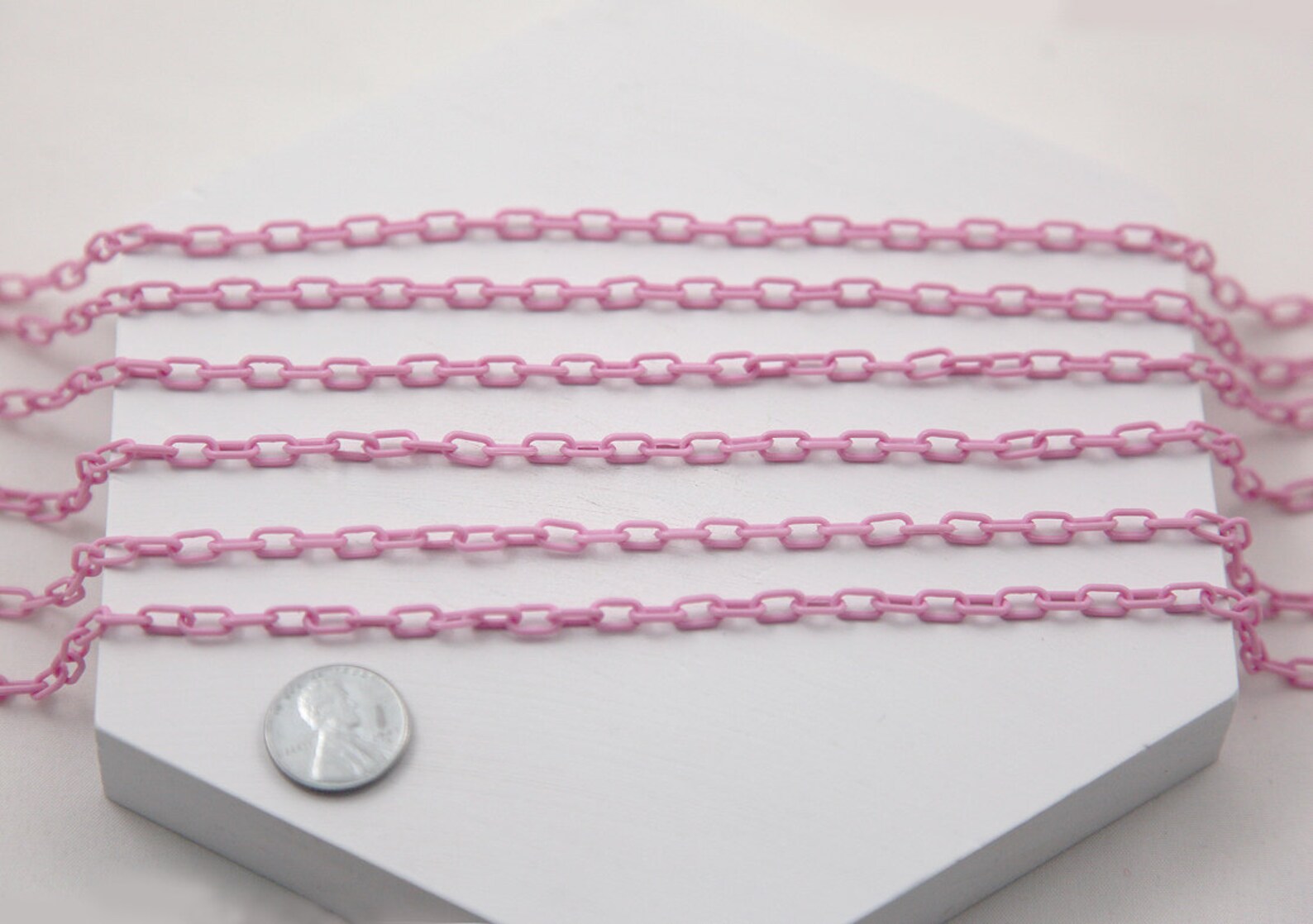 Plastic Chain 7mm Delicate Plastic Lilac Chain 55 Inches | Etsy