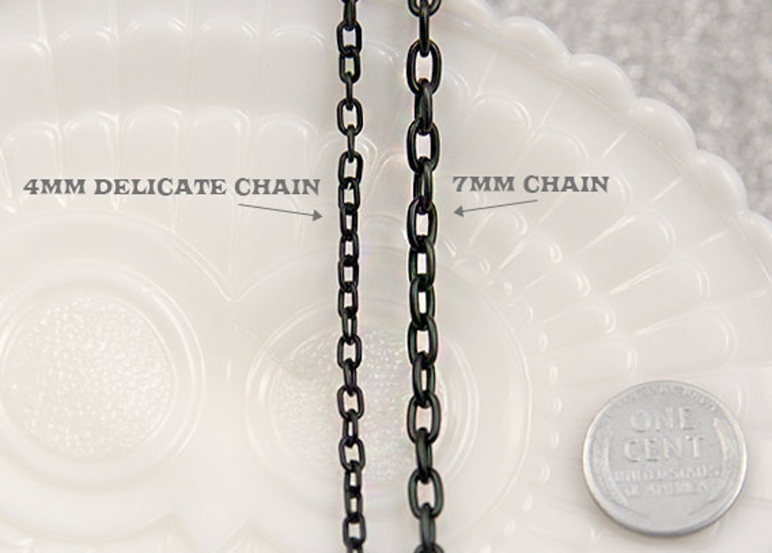 Silver Chain 7mm Strong Silver Tone Chain 8 Feet / 2.5 - Etsy