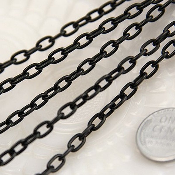 Black Metal Chain - Etsy