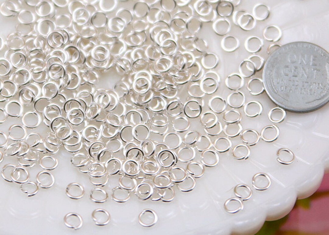 Jump Rings 5mm Small Silver Plated Open Jump Rings, Brass 200 Pc Set - Etsy