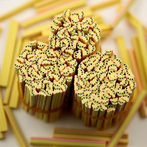 50 Pcs - 5mm Tiny Cute Teddy Bear Clay or Fimo Sticks Cabochons - for ...
