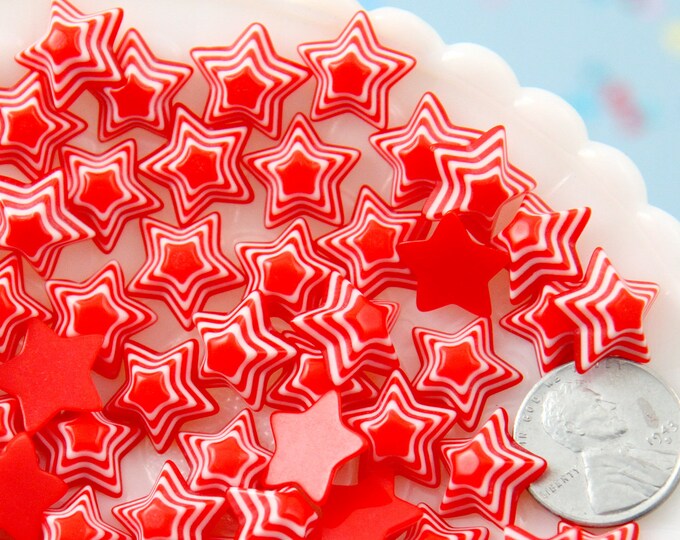 Candy Cabochons 8mm Chunky Peppermint Swirl Candy Drop Clay or Resin ...