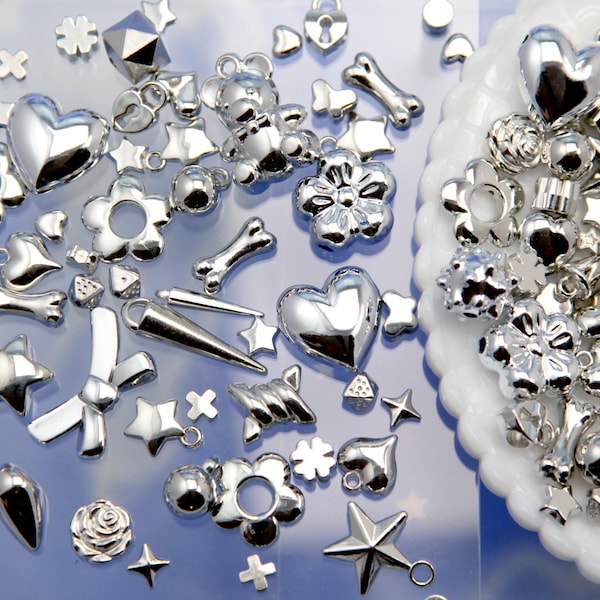 Silver Kandi Beads - Etsy