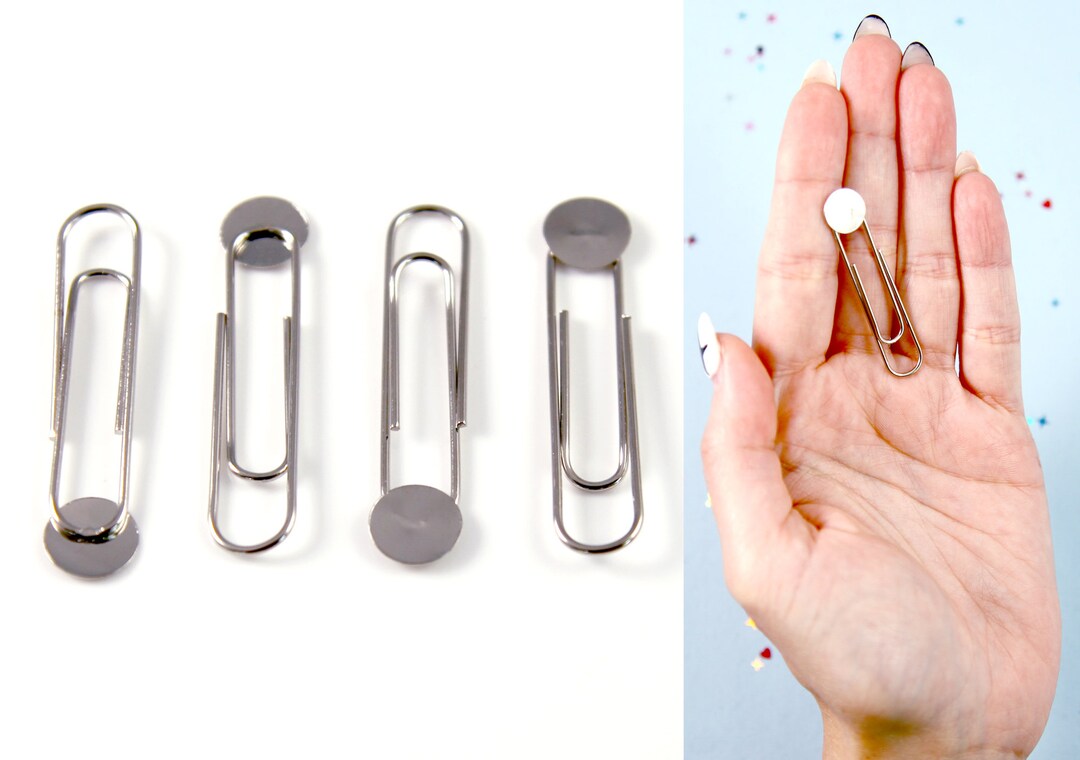 Blank Paper Clip or Bookmark Paperclips With Glue Pad Great for ...