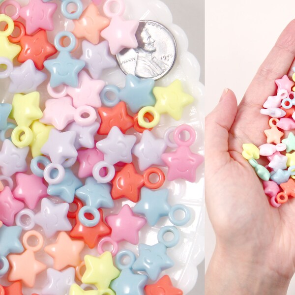 Plastic Star Charms - Etsy