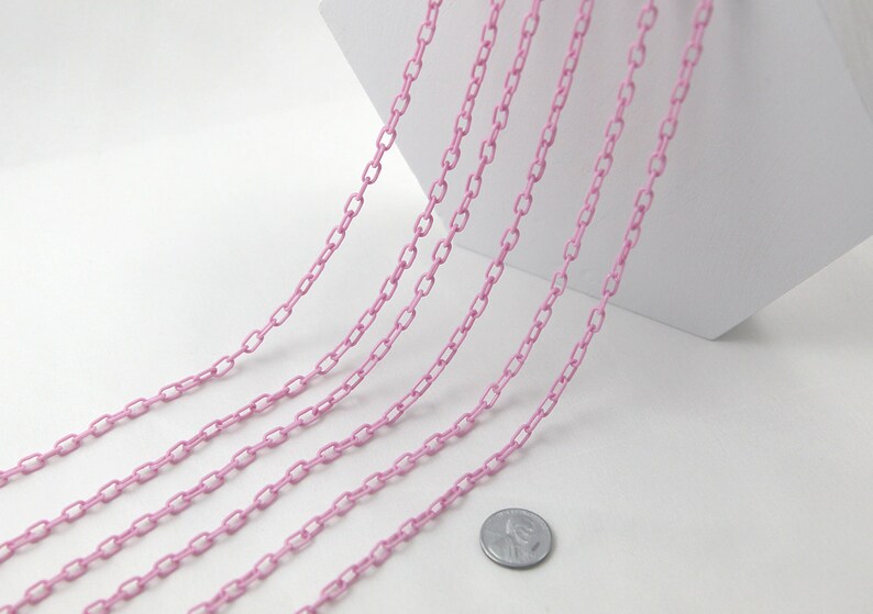 Plastic Chain 7mm Delicate Plastic Lilac Chain 55 Inches | Etsy