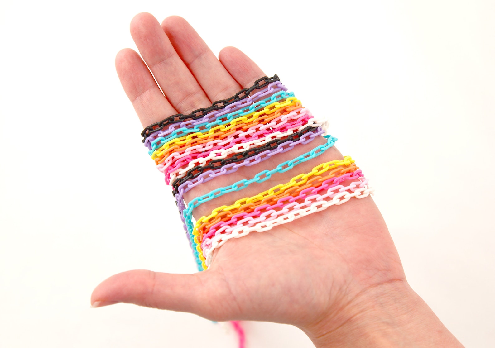 Tiny Plastic Chain 8mm Tiny Plastic Chain 20 Inches or 55 | Etsy