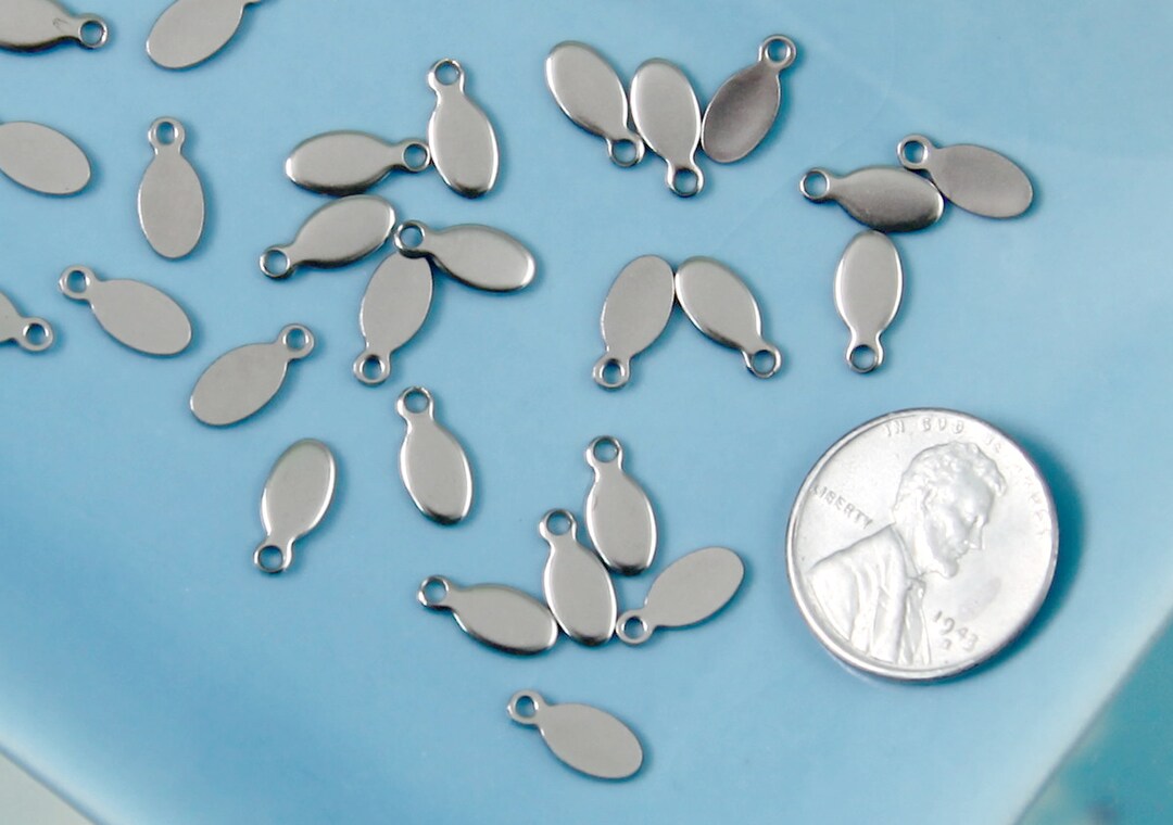 10mm Long Thin Shape Small Silver Color Bails - Stainless Steel Drop ... 10mm Long Thin Shape Small Silver Color Bails - Stainless Steel Drop ...