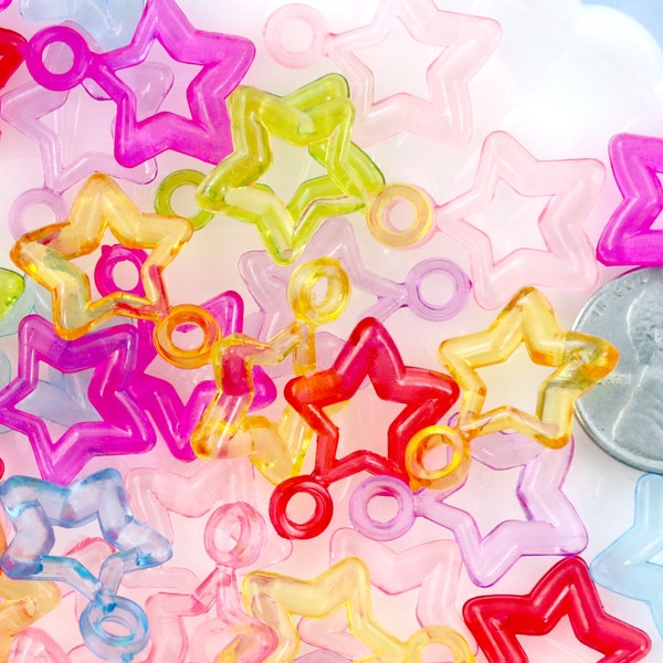 Plastic Star Charms - Etsy