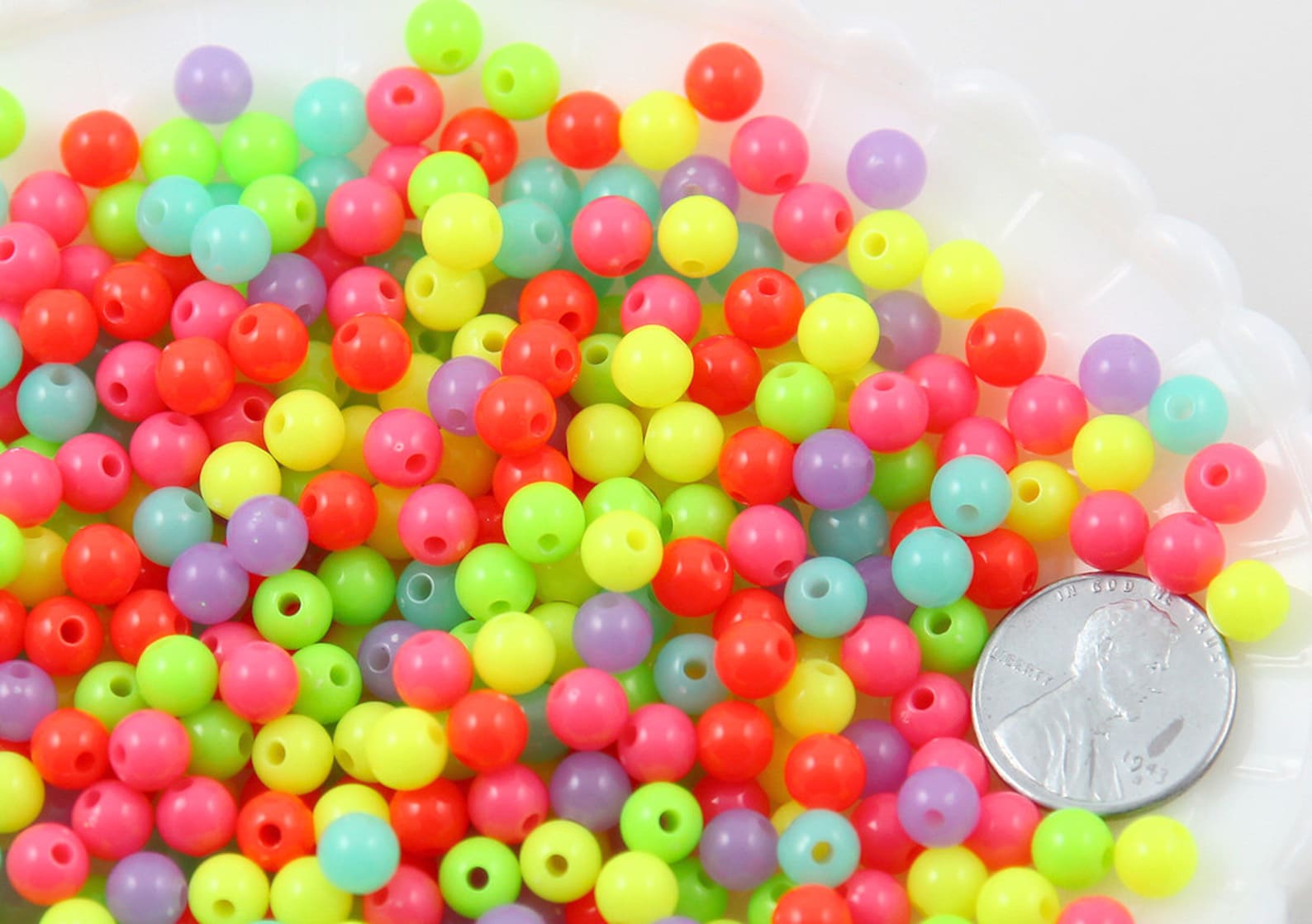 6mm Neon Gumball Bubblegum Acrylic or Resin Beads 500 Pc Set - Etsy