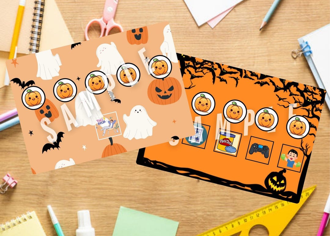 Halloween Token Board, Reinforcer Board, Reward Chart (digital Download ...