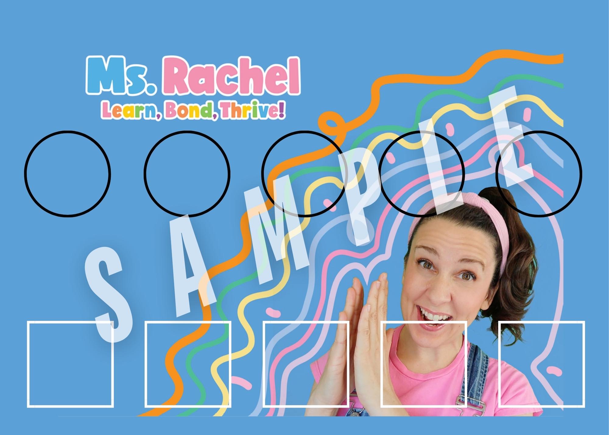 Ms. Rachel Token Board, Reinforcer Board, Reward Chart (digital ...