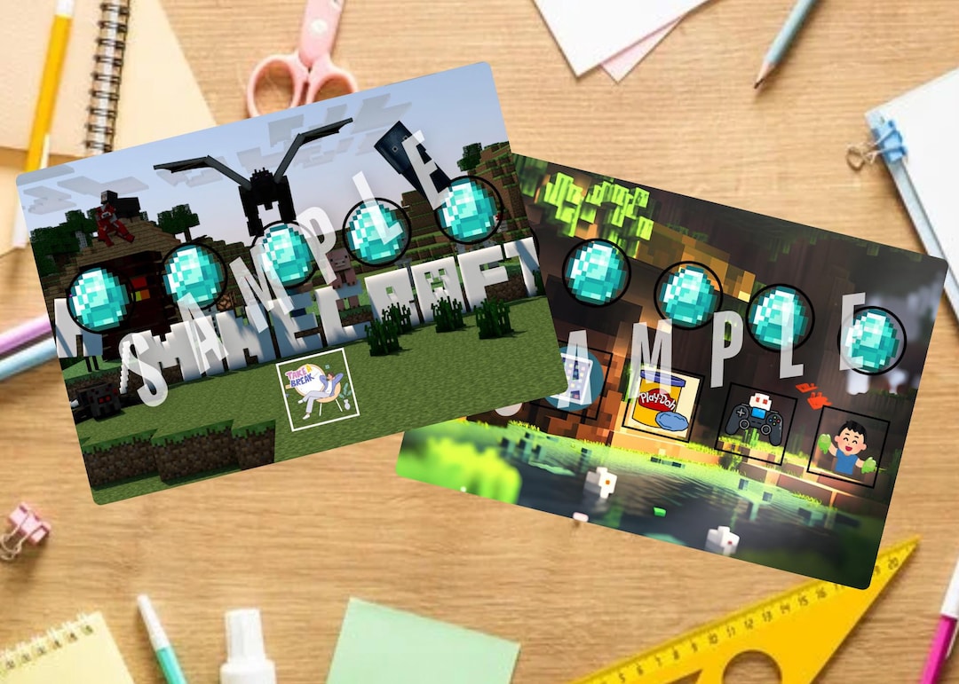 Minecraft Token Board, Reinforcer Board, Reward Chart (digital Download ...