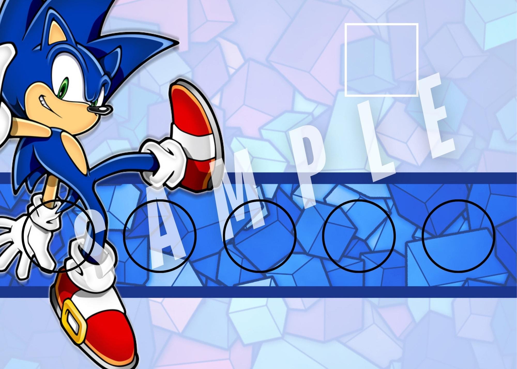 Sonic Token Board, Reinforcer Board, Reward Chart (digital Download) - Etsy