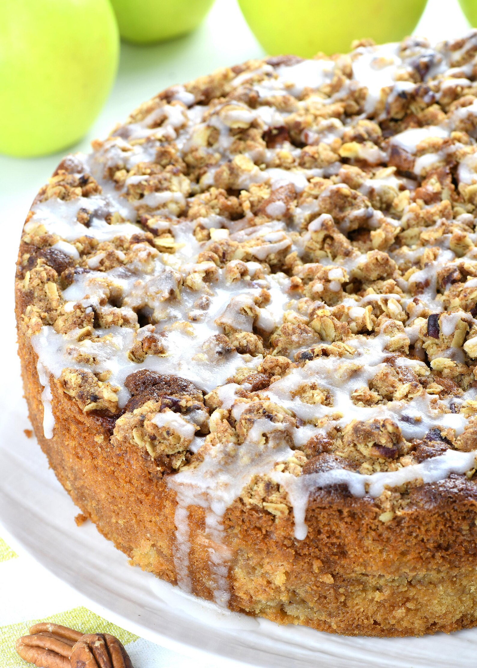 Apple Coffee Cake Recipe: Cream Cheese Filling, Homemade Dessert (PDF ...