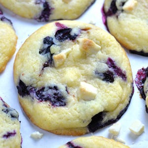 Blueberry White Chocolate Cookies Recipe: Easy Homemade Dessert (PDF ...