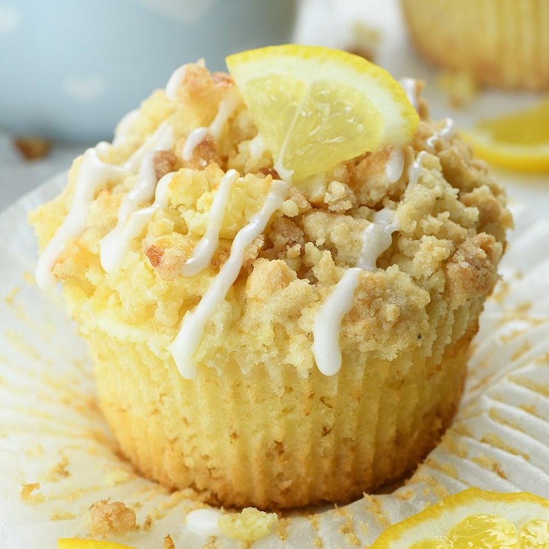 Lemon Cream Cheese Muffins Recipe: Streusel Topping (PDF) - Etsy