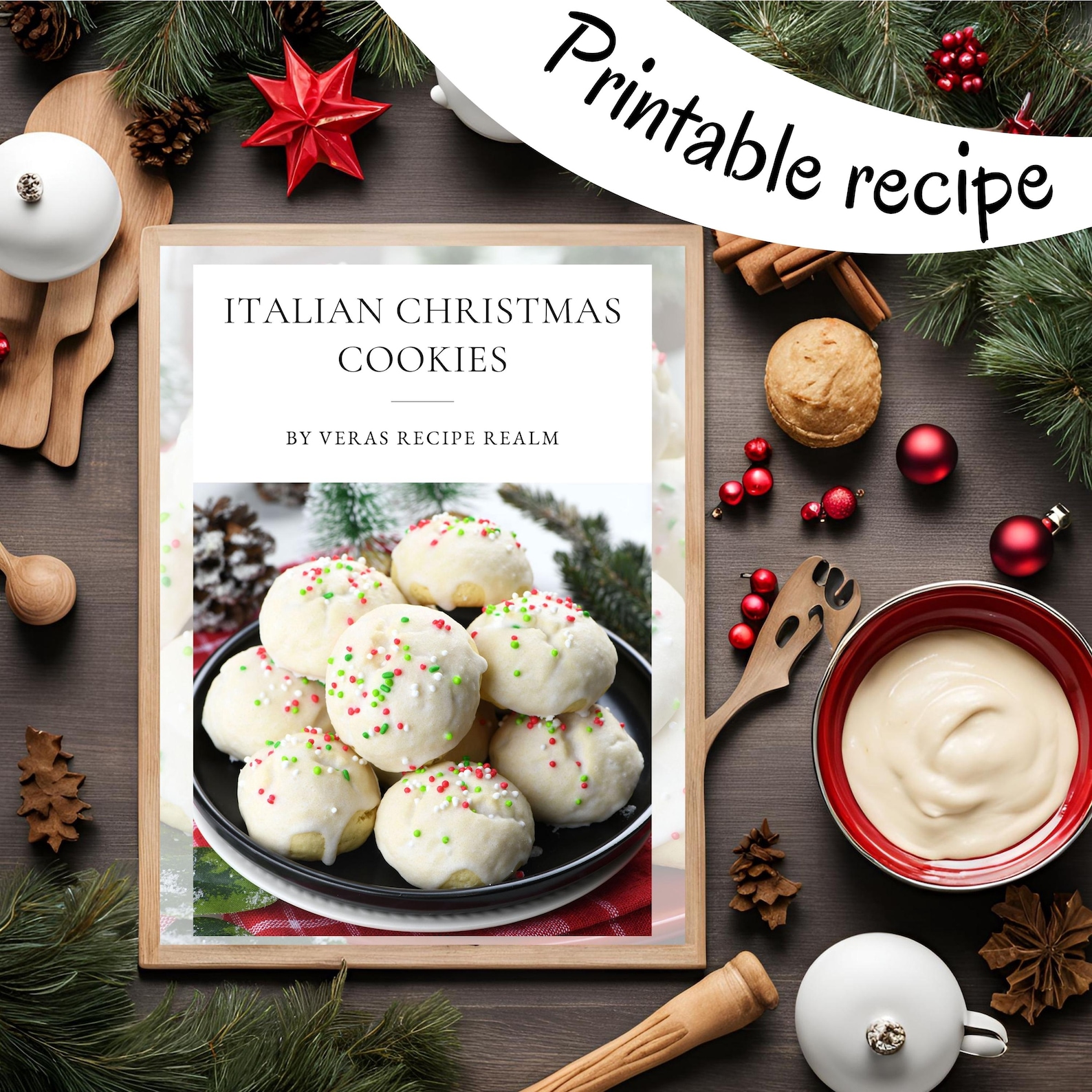 Italian Christmas Cookies | Digital Recipe | Homemade Cookies | PDF ...