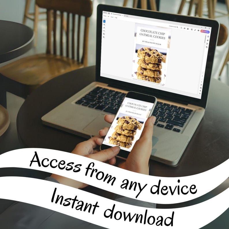 Chocolate Chip Oatmeal Cookies Recipe: Easy Homemade Dessert (PDF Print ...