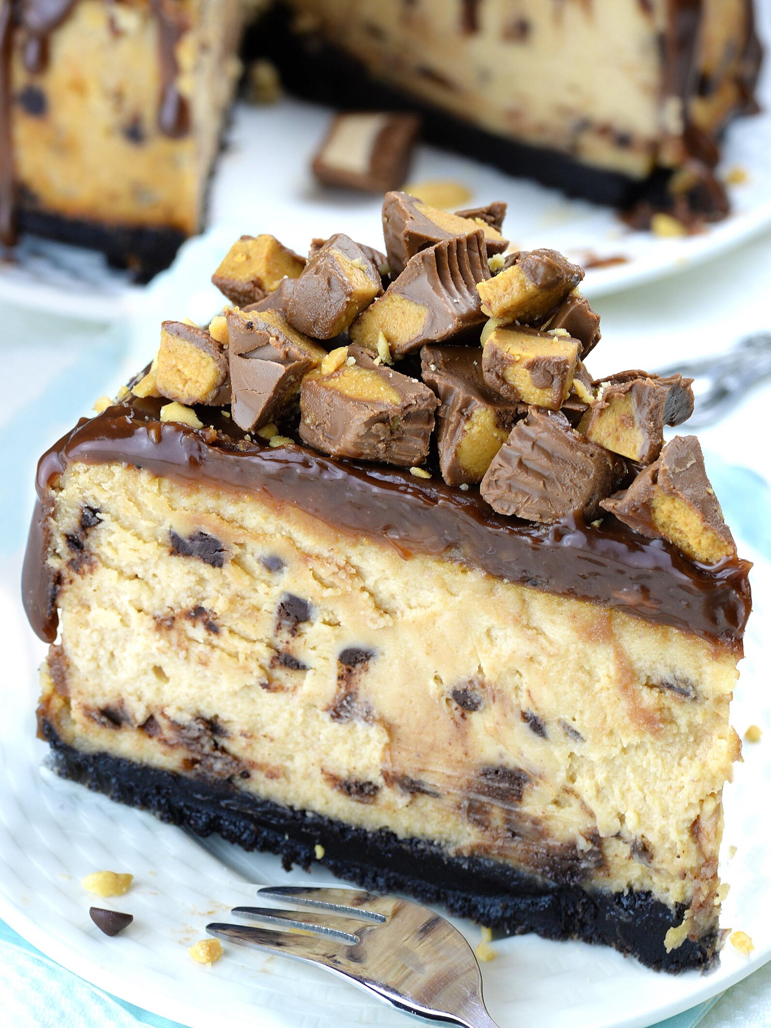 Chocolate Peanut Butter Cheesecake Recipe: Homemade Dessert (digital ...