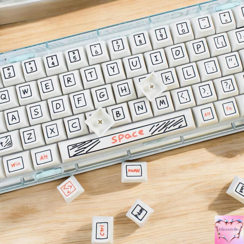 125 Graffiti Themed Keycaps, Keycaps Set, Custom Keycaps, Unique ...