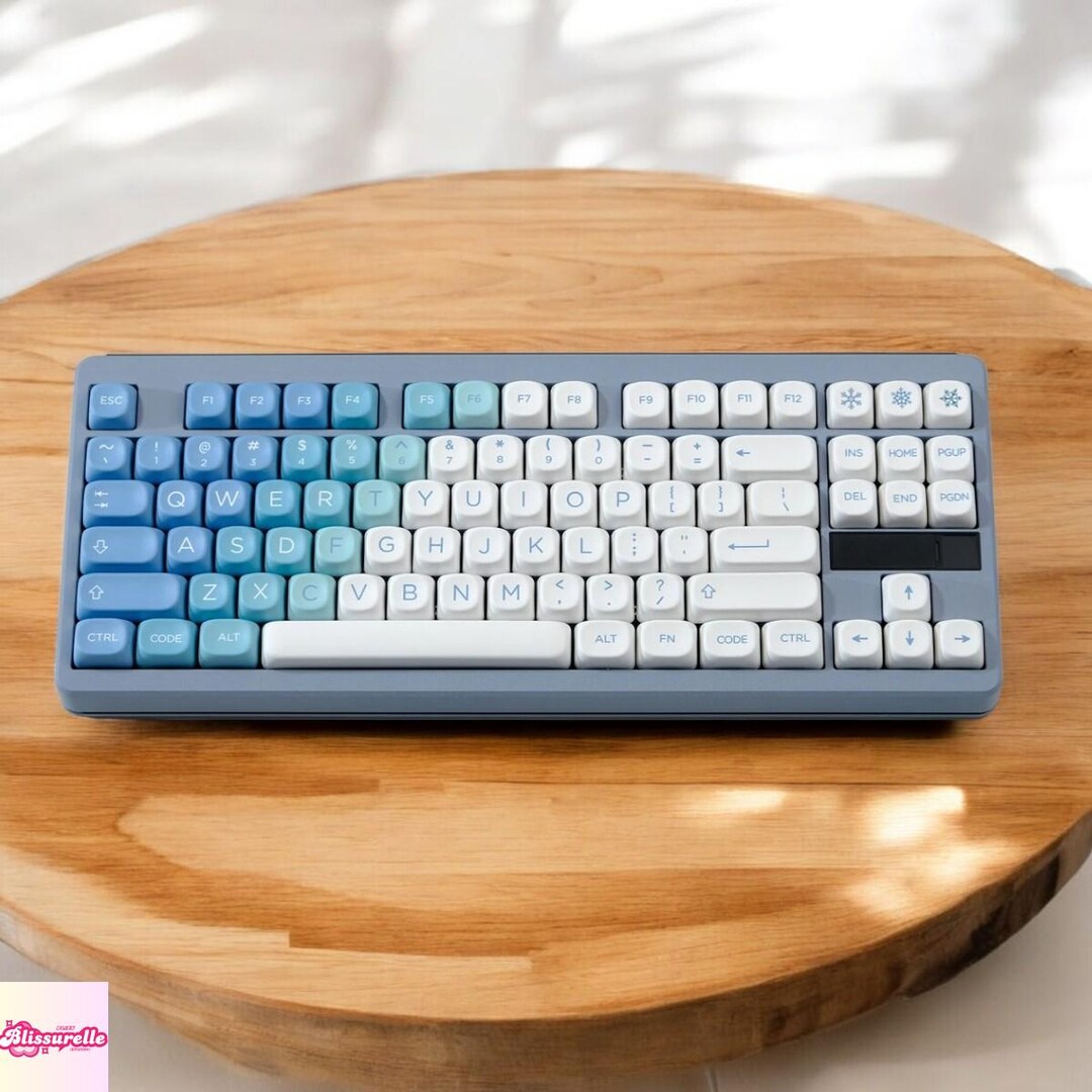 Snow Gradient Keycap Set, Mechanical Keyboard, 126 Keys, MOA Profile ...
