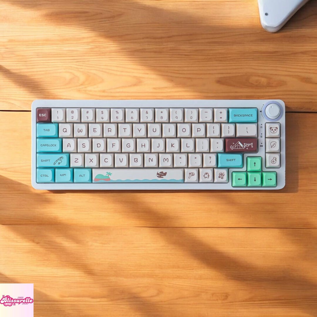 143 Beach Themed Keycap Set, XDA Profile, PBT Keycaps, Mechanical ...