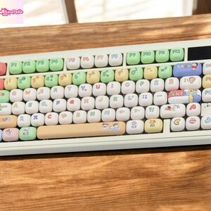 Kid Superhero Themed Keycap Set for Mechanical Keyboard, 142 Keys, MOA ...