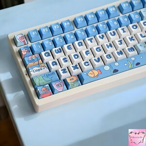 143 Chill Waters Themed Keycaps, WCA Profile, Custom Keyboard Decor ...