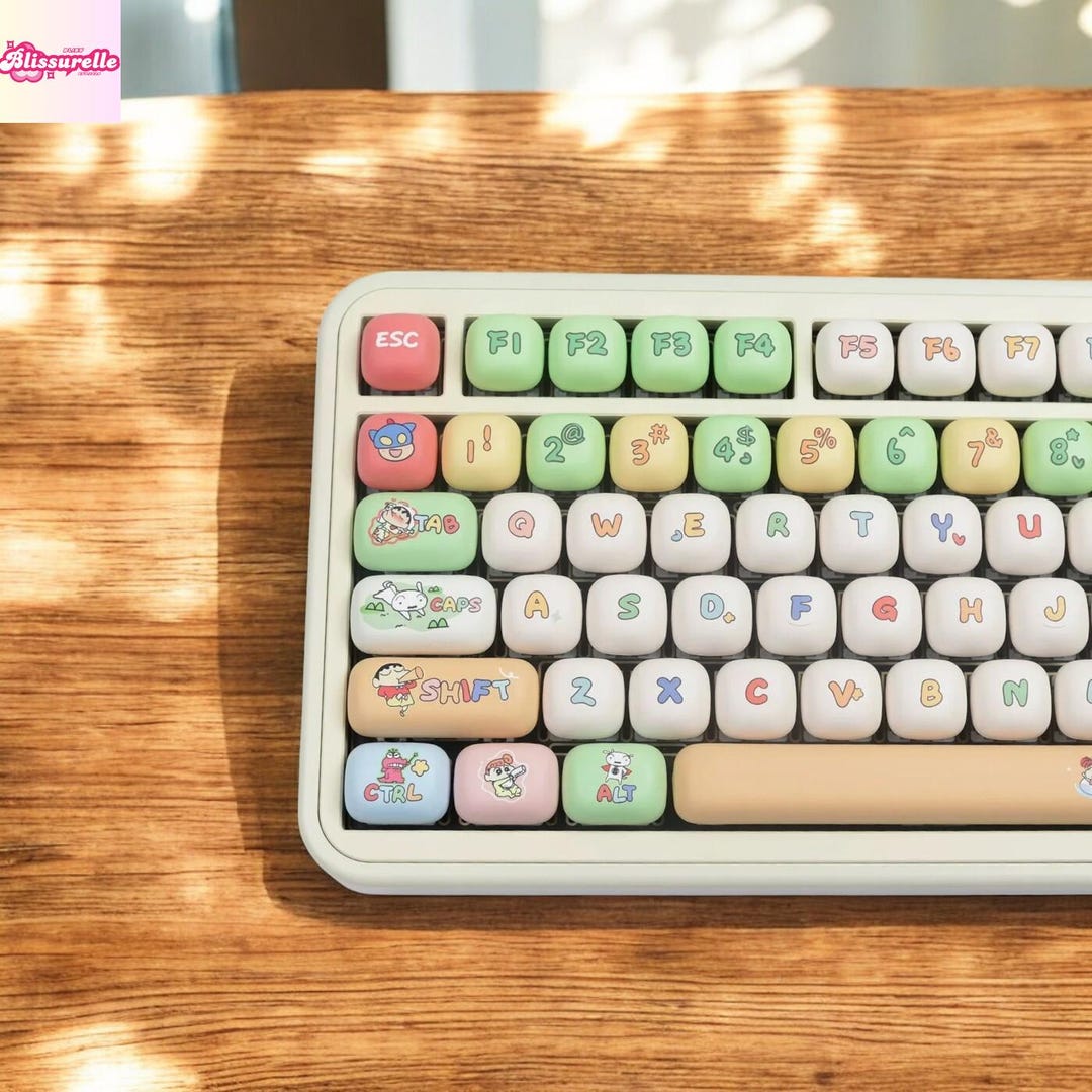 Kid Superhero Themed Keycap Set for Mechanical Keyboard, 142 Keys, MOA ...