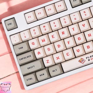 138 Retro Anime Keycaps, XDA Profile, Custom Keyboard Decor, Unique ...