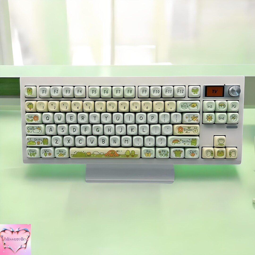 138 Cute Frog Themed Keycaps, XDA Profile, Custom Keyboard Decor ...