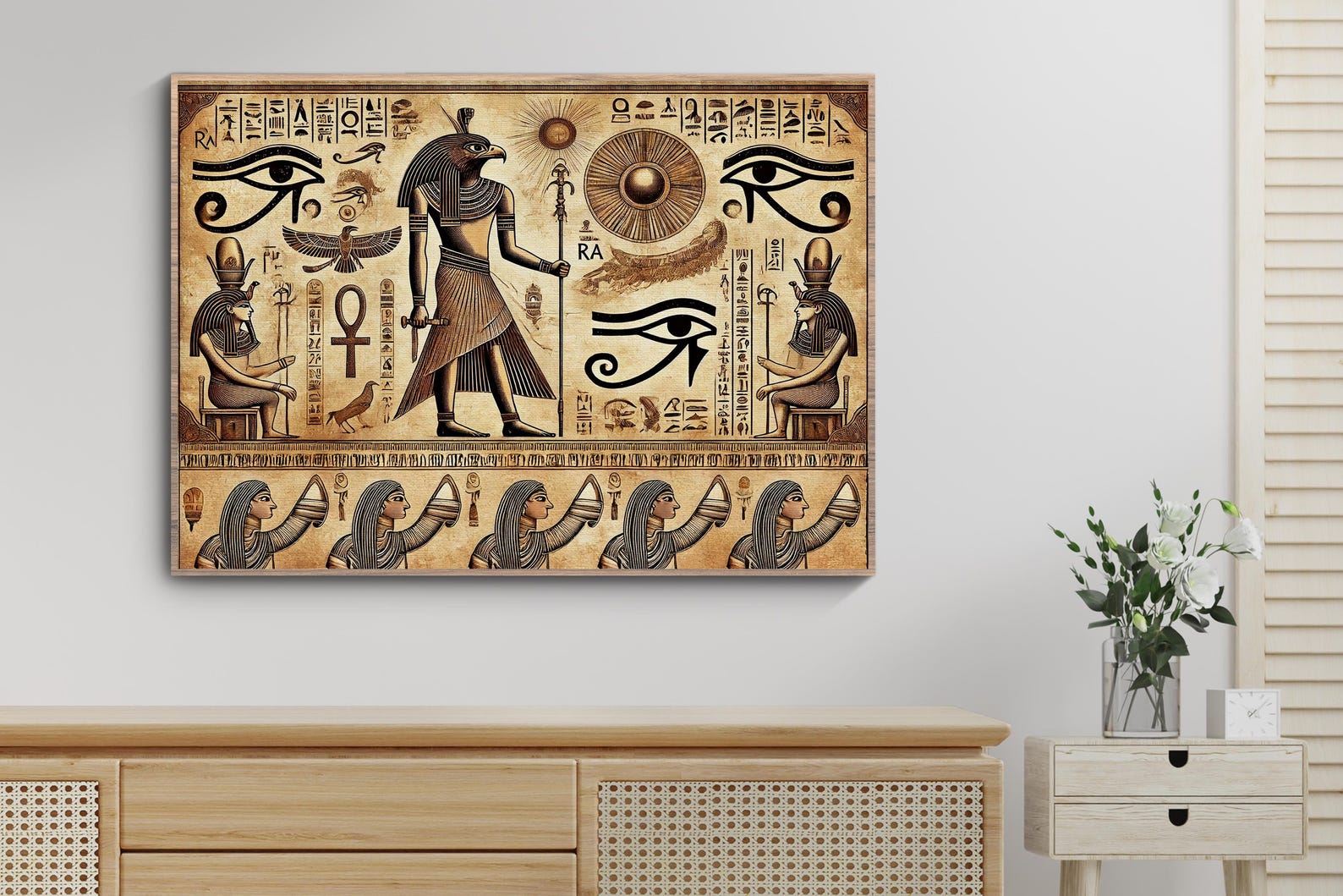 Ra Inspired Ancient Egypt Sun God Wall Art Printable Digital Download 5 ...