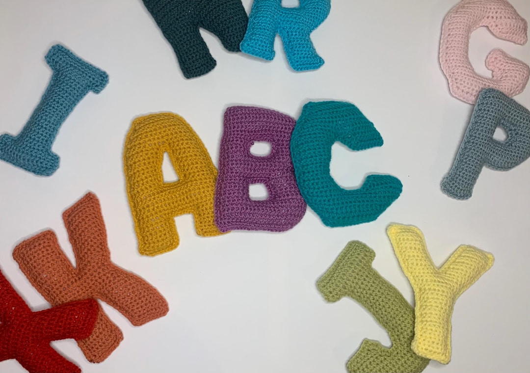 Crocheted Alphabet Letters - Etsy UK
