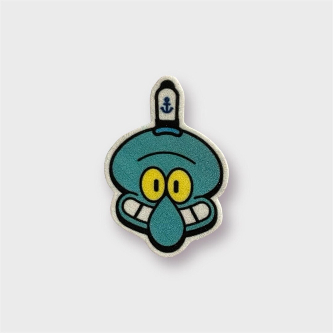 Handmade Brawl Stars X Squidward Pin - Unique Spongebob Squarepants ...