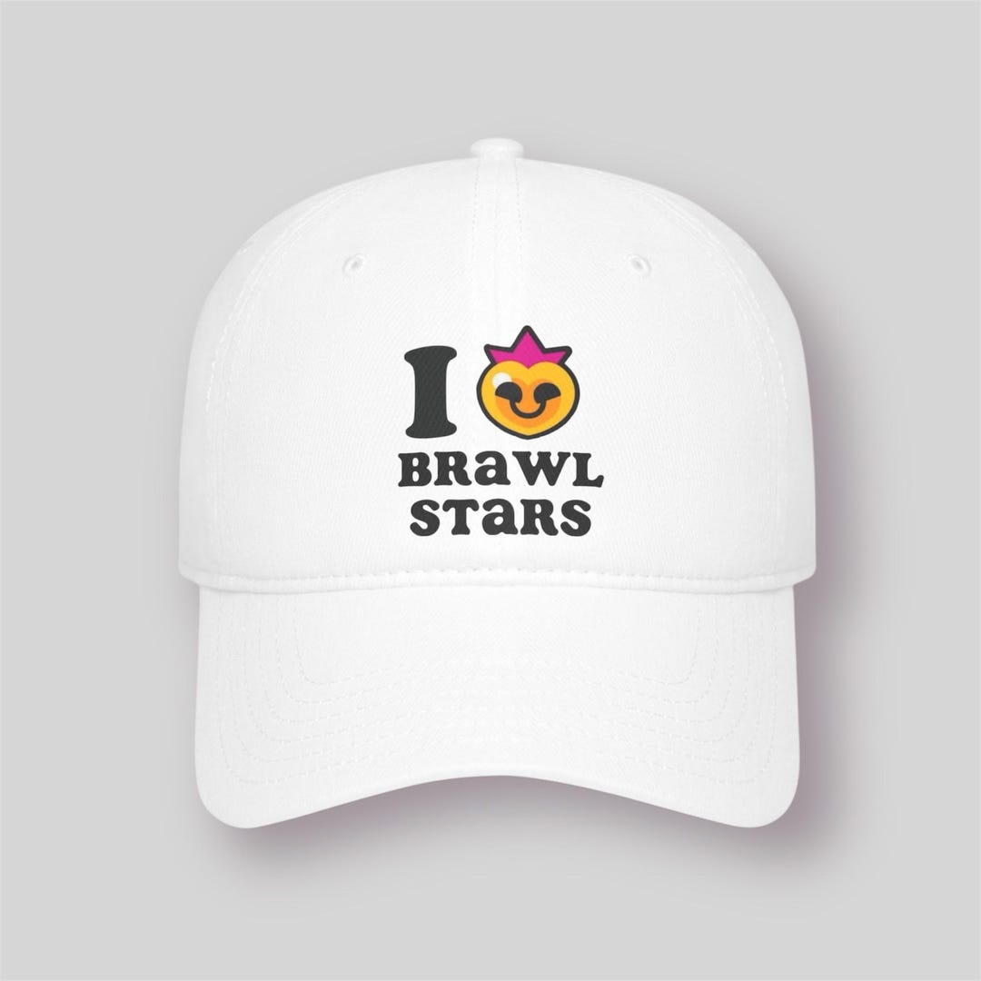 I Love Brawl Stars Dad Hat – Embroidered Gamer Baseball Cap, Brawl ...