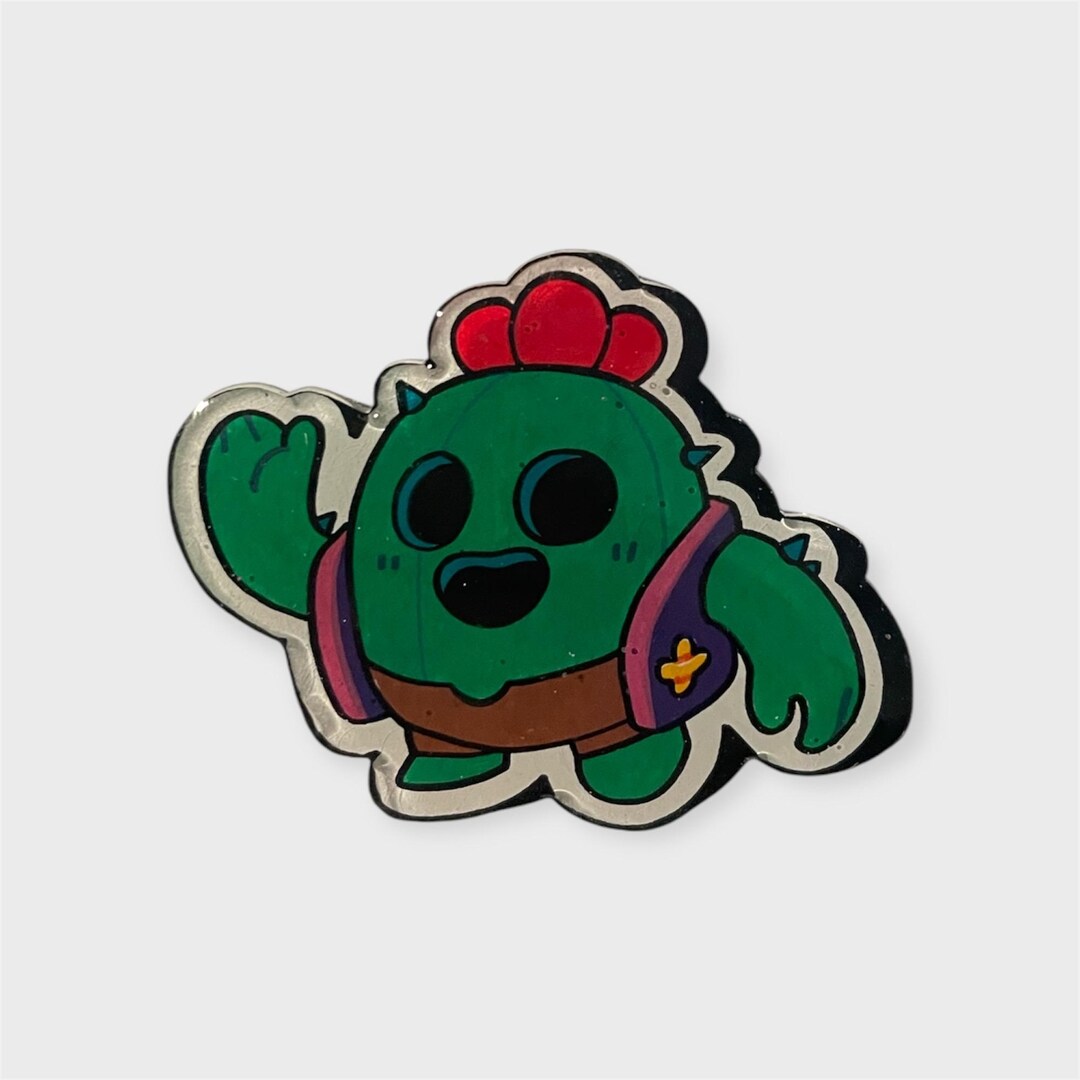 Handmade Spike Pin Brawl Stars Inspired Fan Art Cartoon Pin Game Pin ...