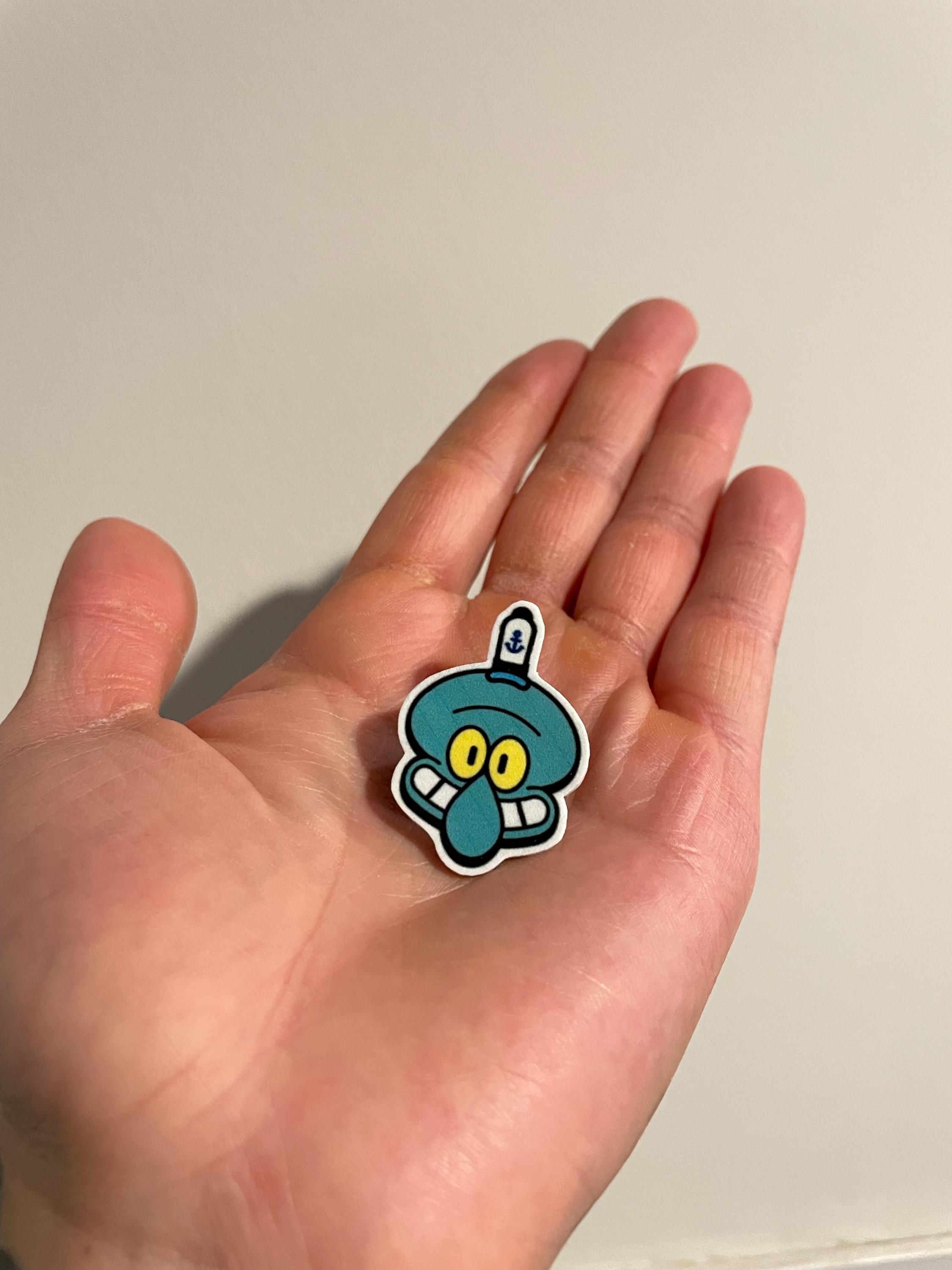 Handmade Brawl Stars X Squidward Pin - Unique Spongebob Squarepants ...